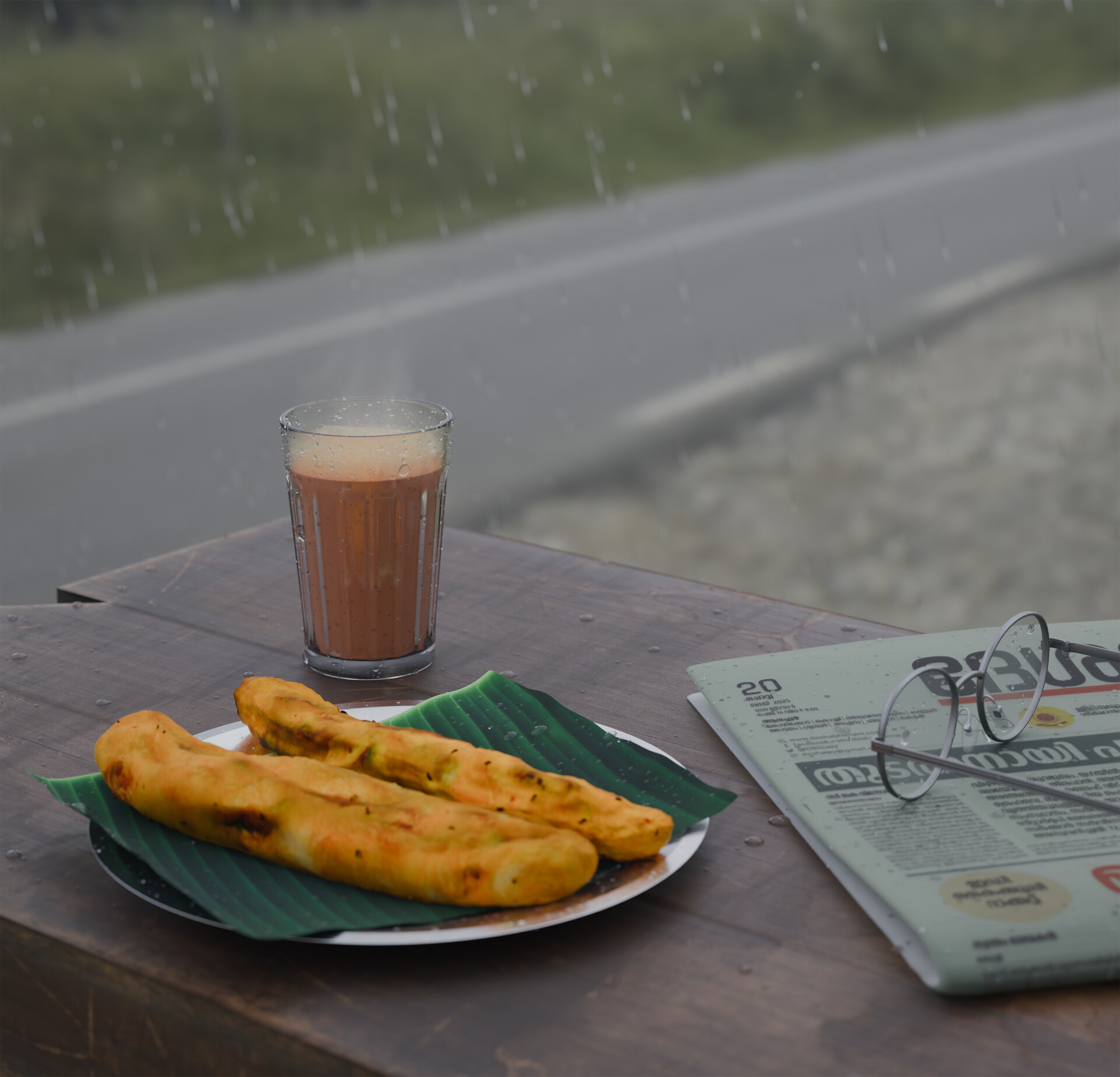 ArtStation - Kerala style chaya and pazham pori