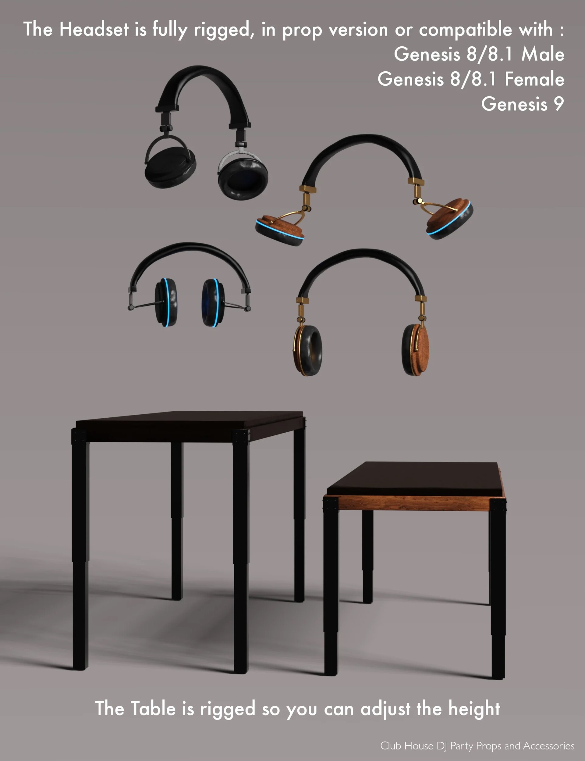 Vizzee - Club House DJ Party Props and Accessories by Vizzee