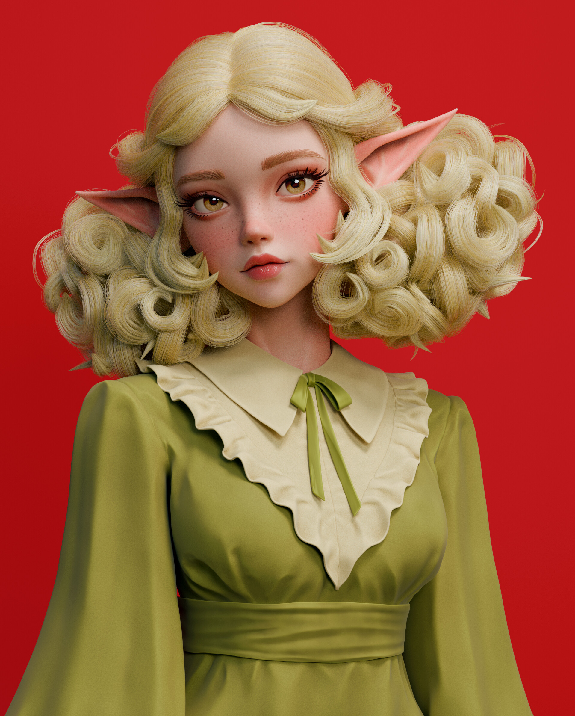 ArtStation - Elf girl