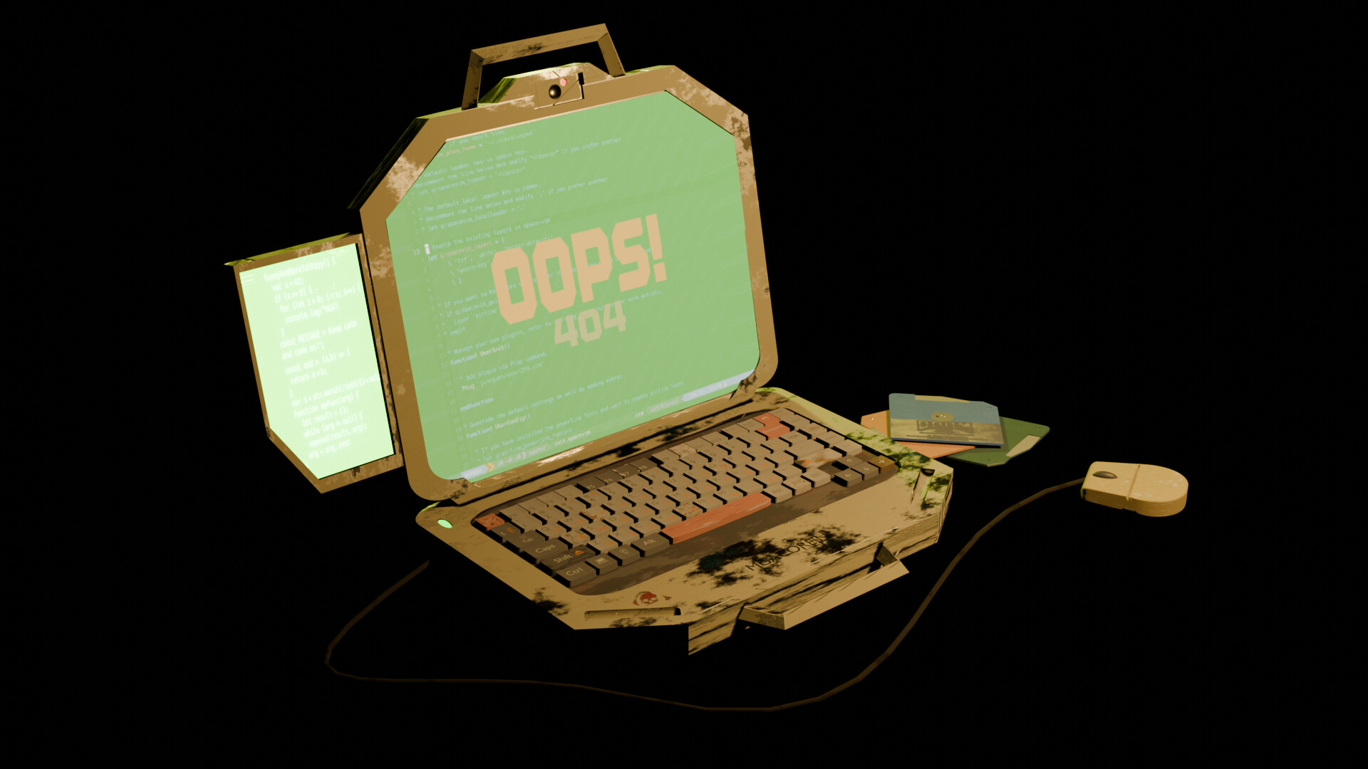 ArtStation - Retro Sci-Fi Laptop