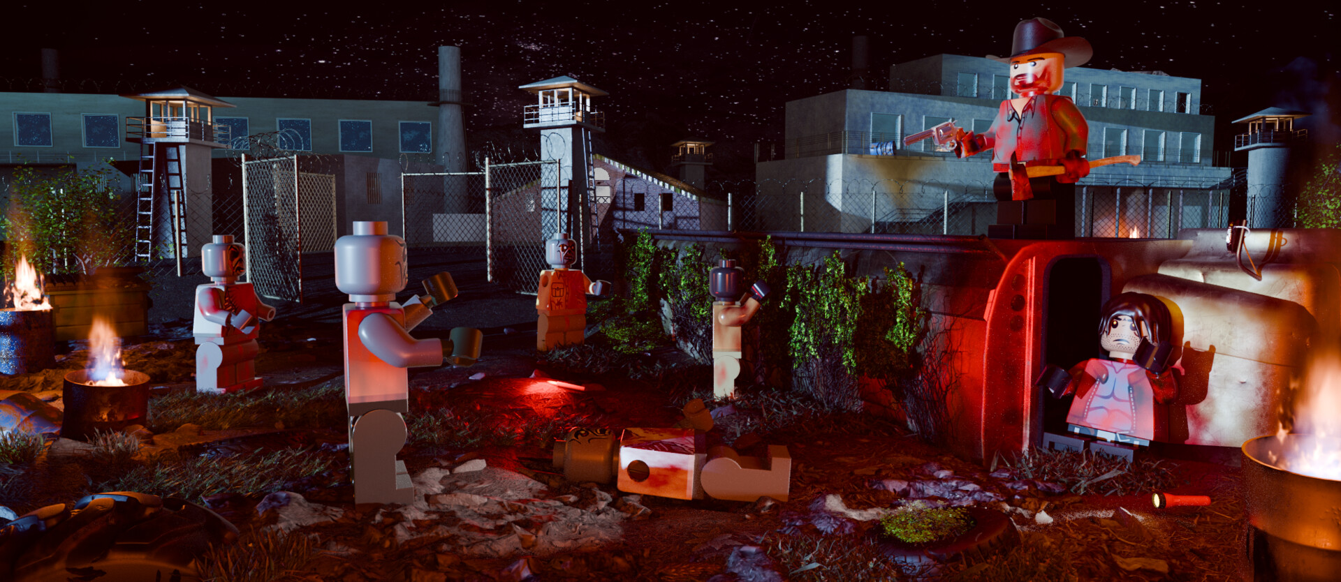 ArtStation - lego "The walking dead"