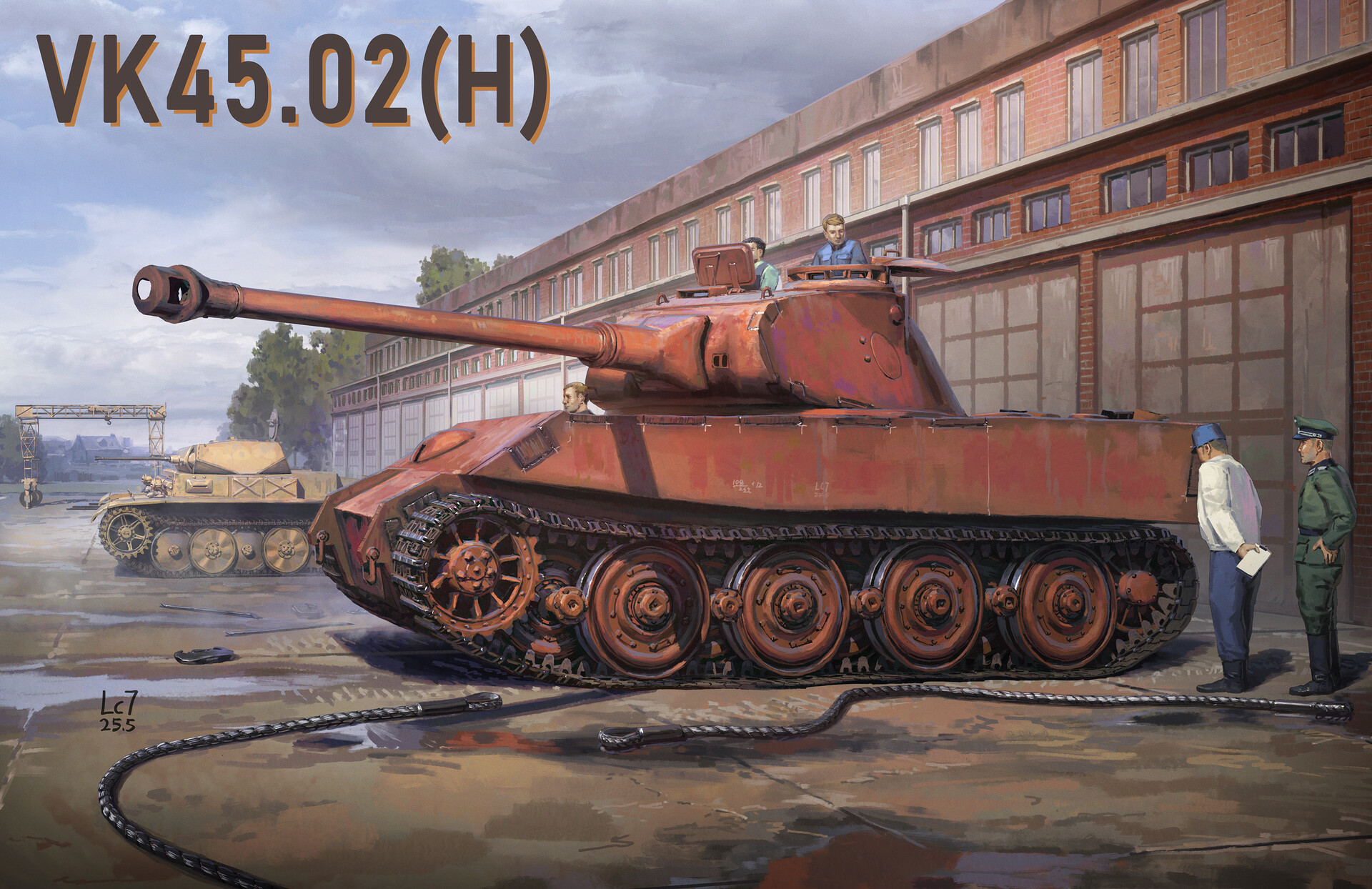 ArtStation - 板绘 VK45.02(H) 重型坦克 Heavy Tank