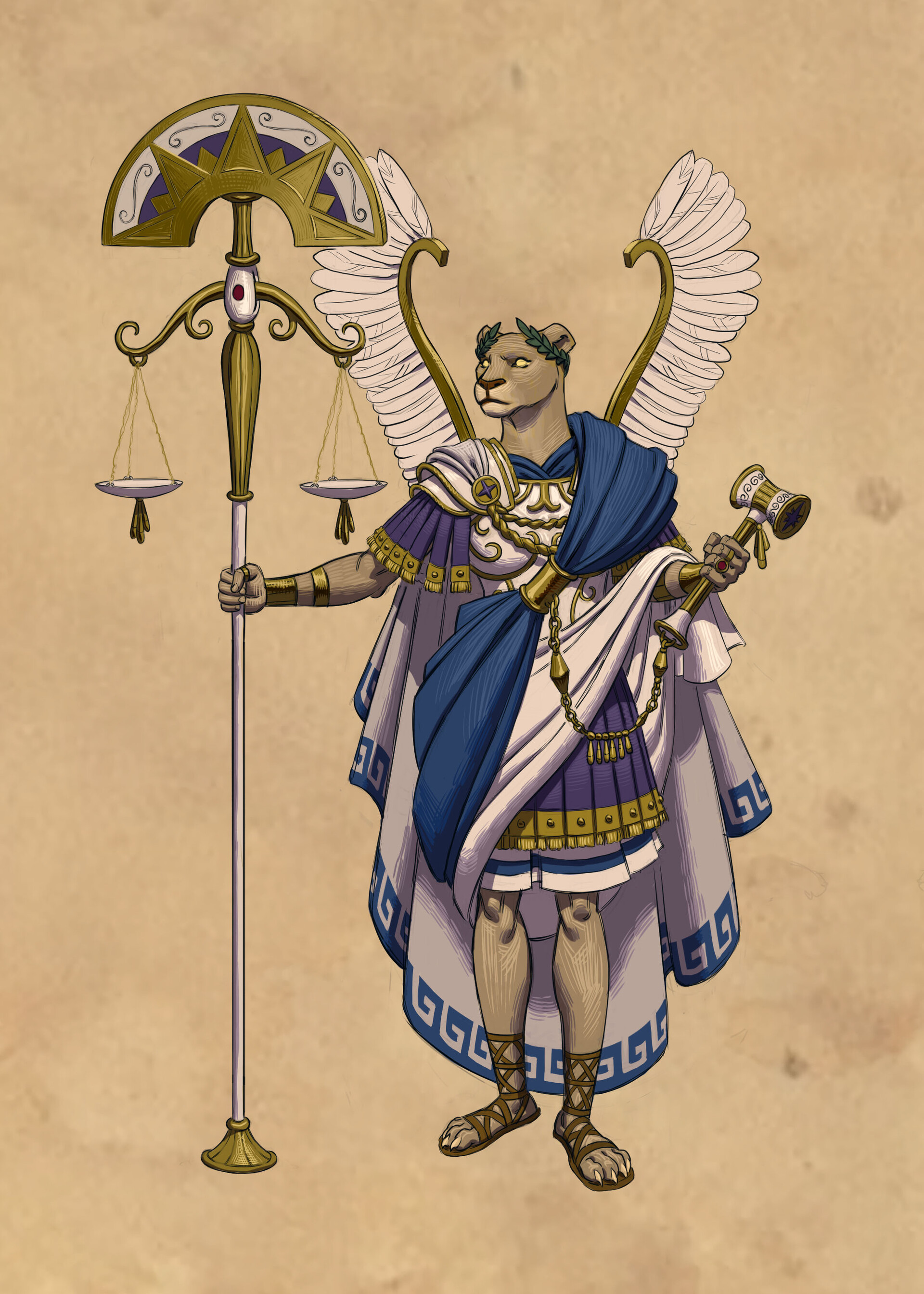 ArtStation - Zeona, the goddess of order