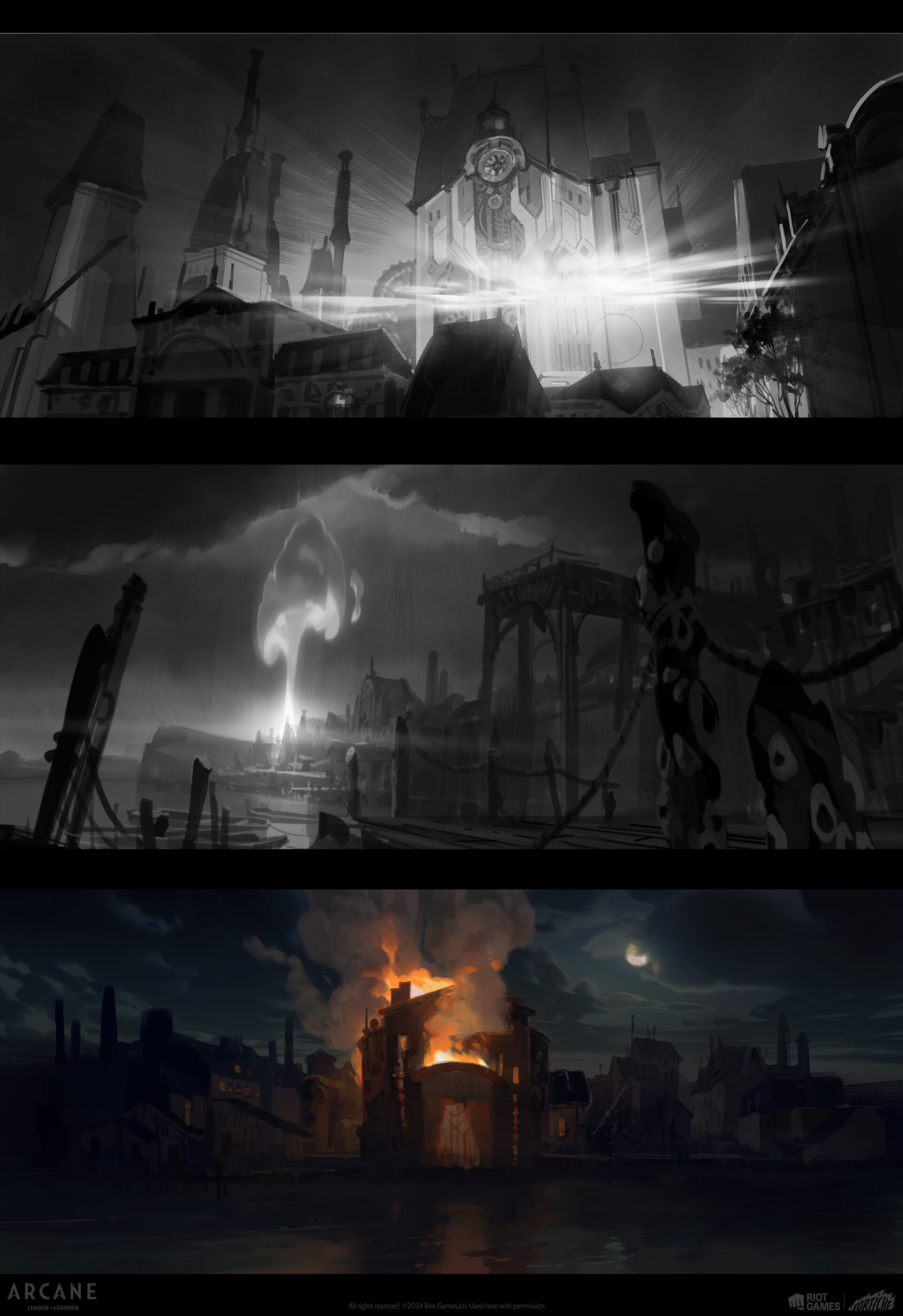 ARCANE | 103 Color Scripts | Julien Georgel – @art-of-arcane on Tumblr