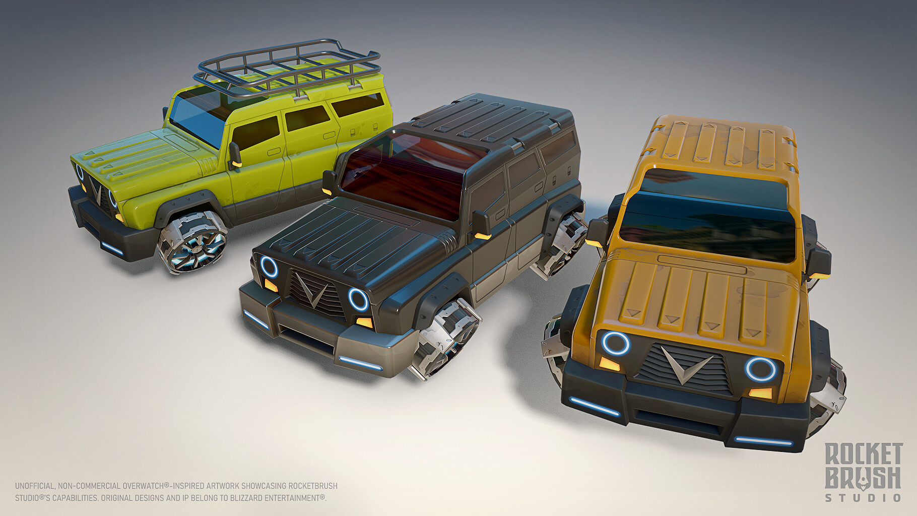 RocketBrush Studio - Overwatch-Based 3D Vehicle & Props