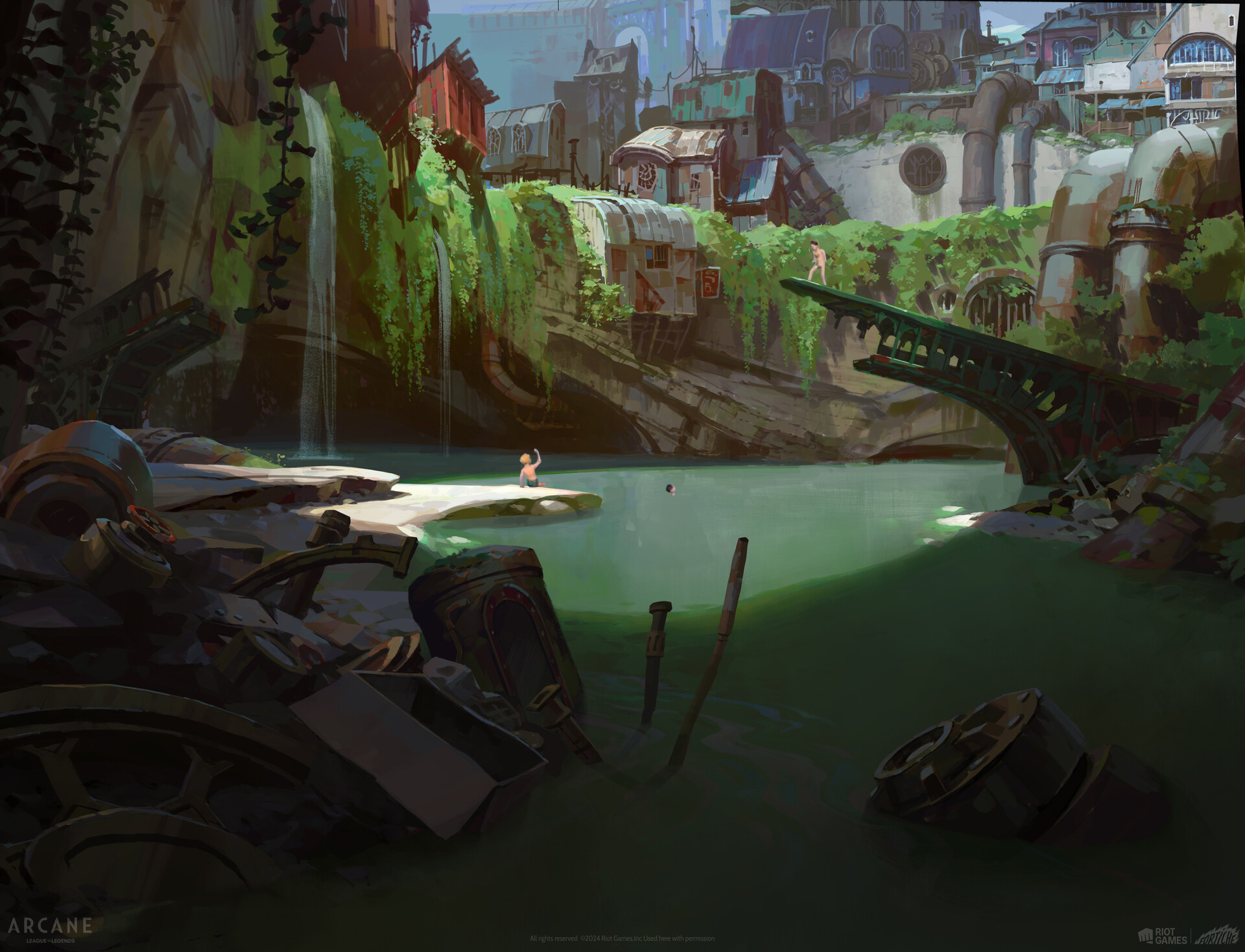 ARCANE | Viktor's Pump Station Concept Art | Julien Georgel – @art-of-arcane on Tumblr