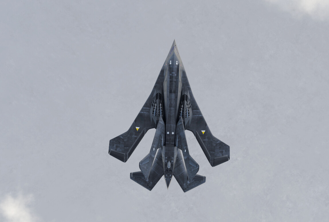sci fi stealth fighter jet