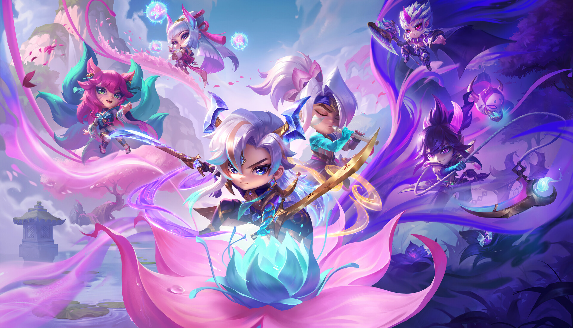 ArtStation - Spirit Blossom Chibis