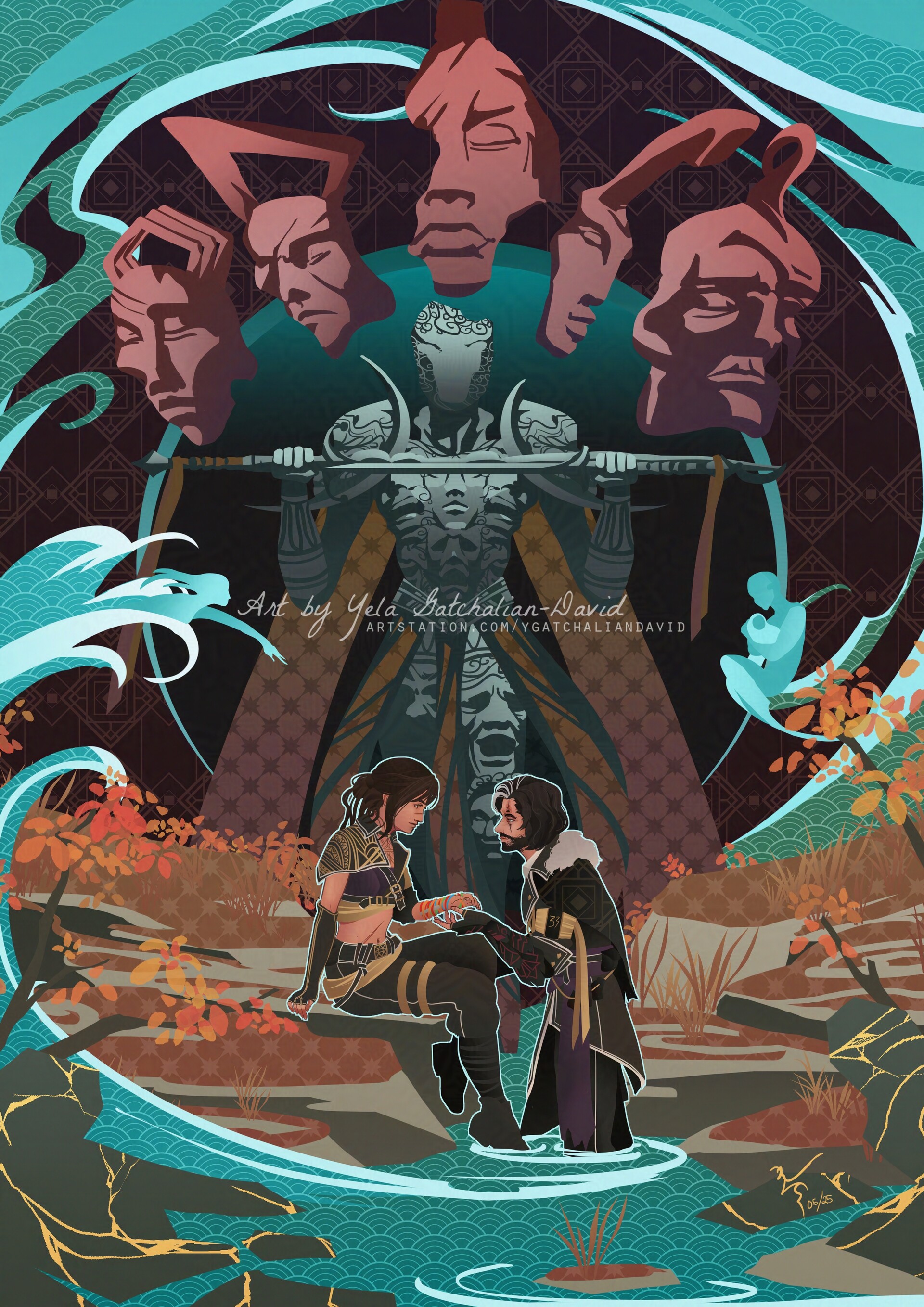 ArtStation - Visages: The Masks We Wear