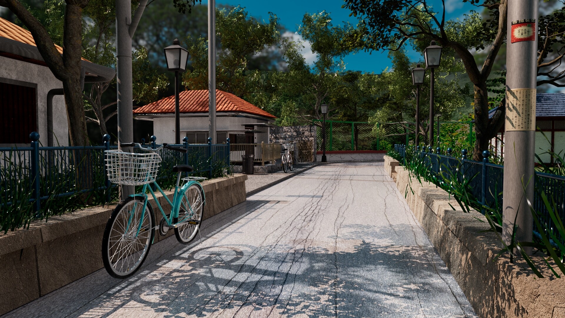 ArtStation - Japanese Alley – 3D Environment Render