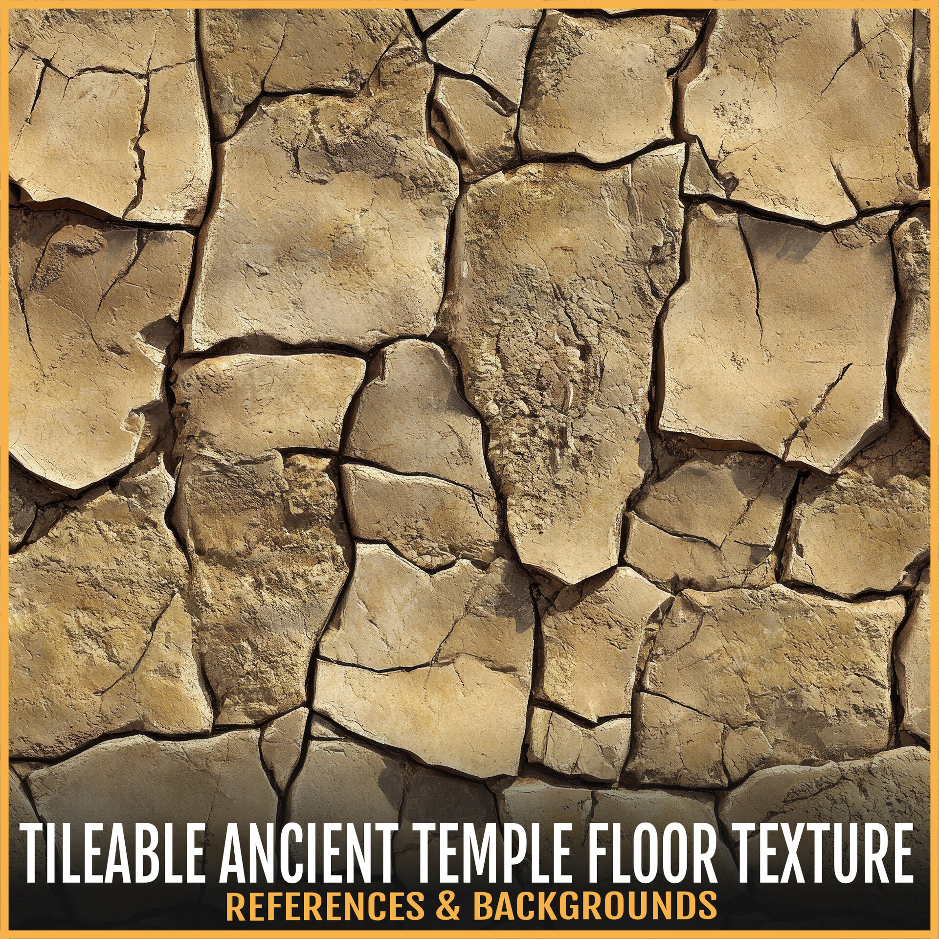 ArtStation - 303 Tileable ancient temple floor texture