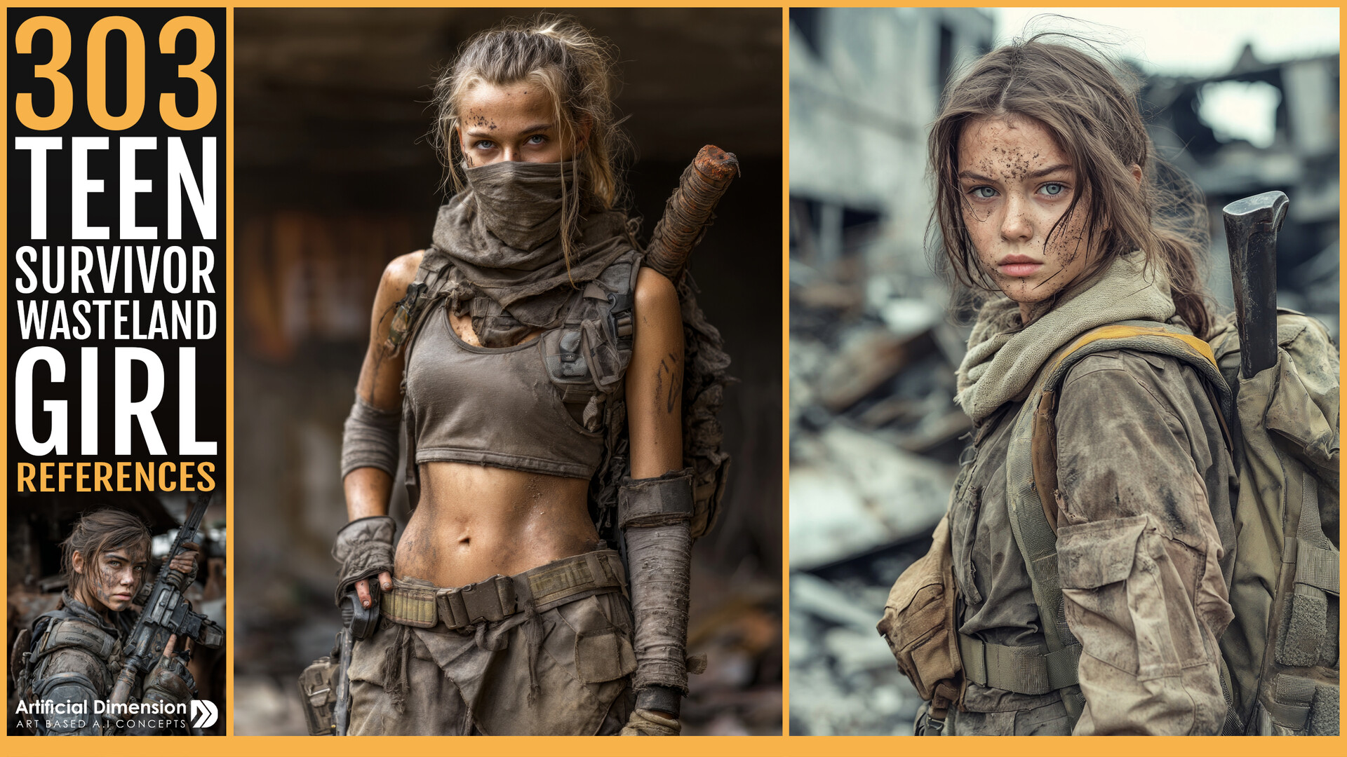 Artificial Dimension - 303 Teen Survivor – Wasteland Girl