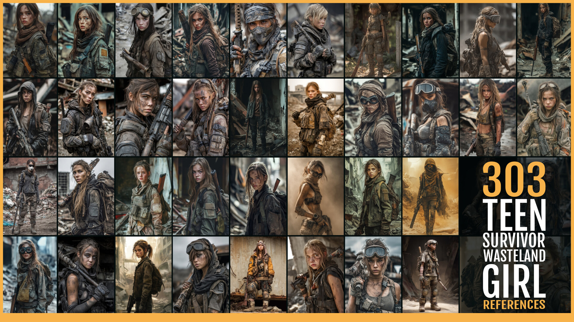 Artificial Dimension - 303 Teen Survivor – Wasteland Girl