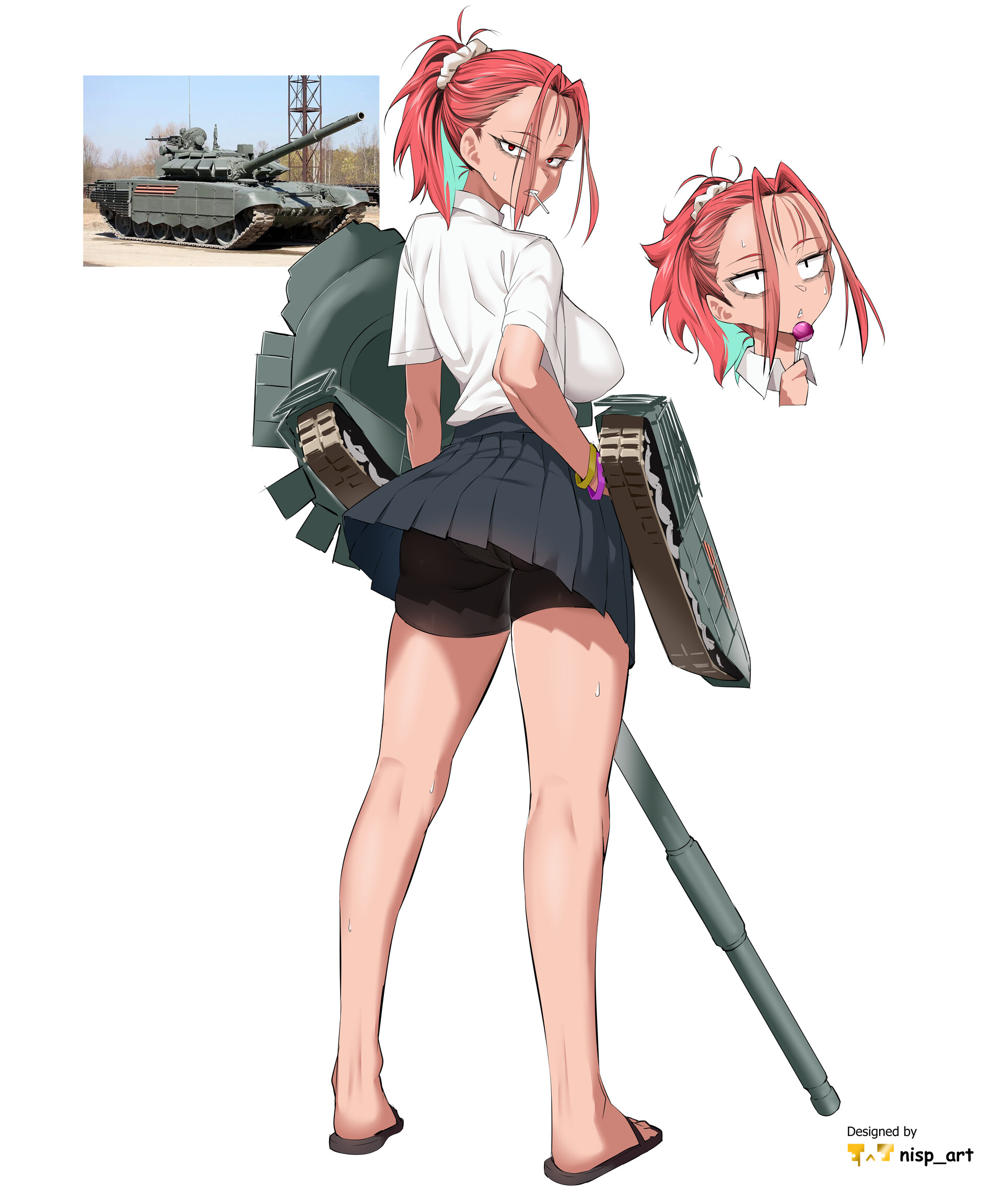 nisp_art - T-72B3 anime girl
