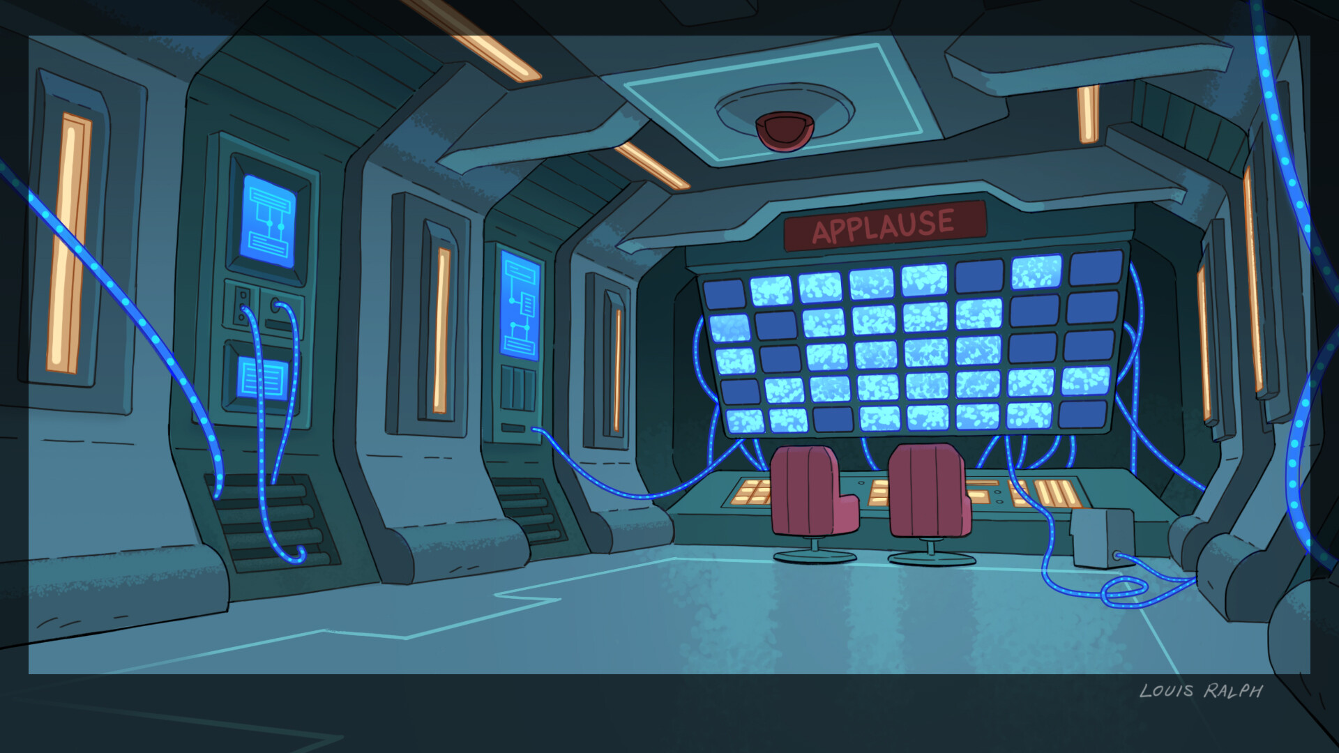 Louis Ralph - Alien comedy background art