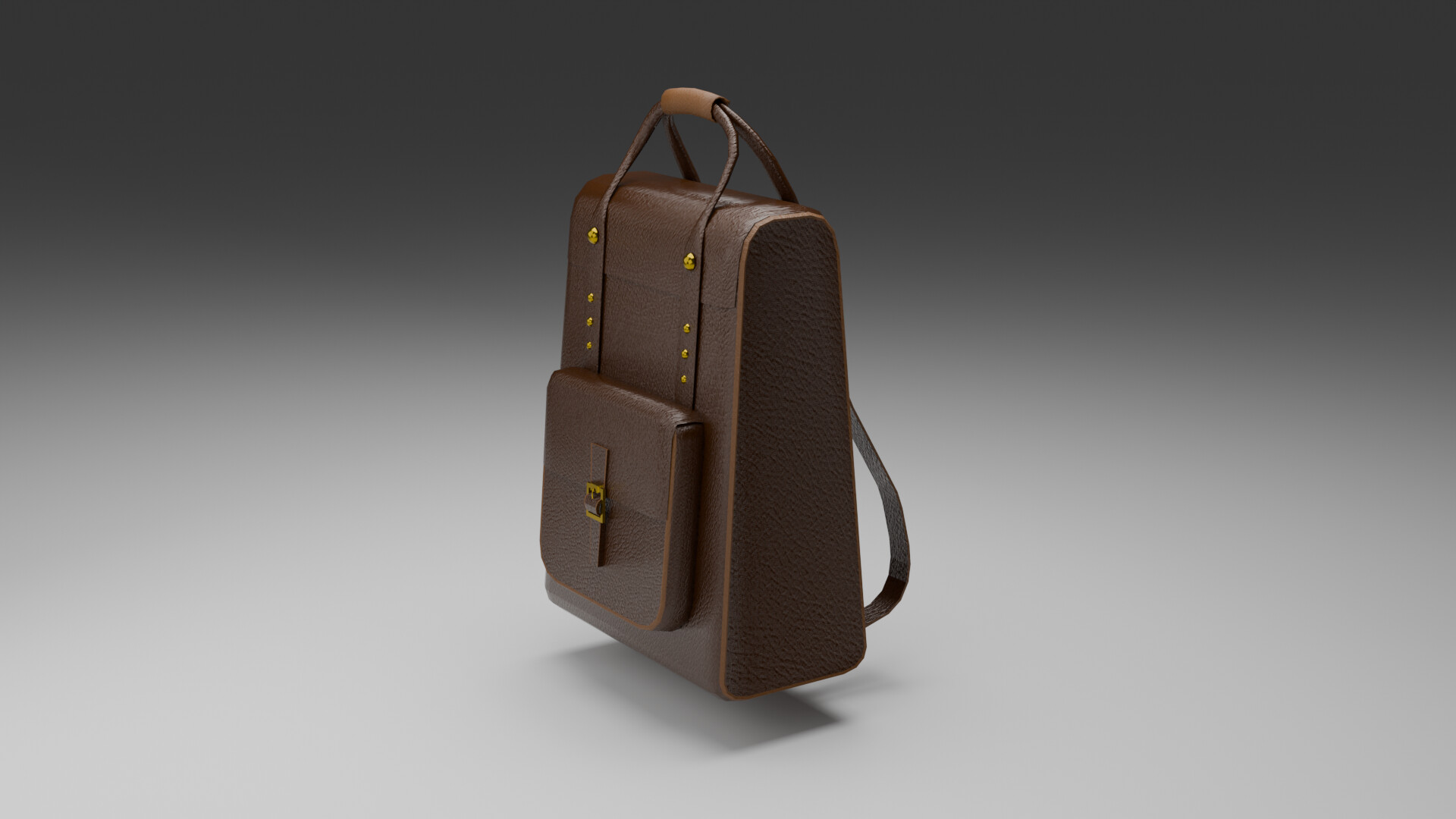 ArtStation - ★ LEATHER BACKPACK OR BAG