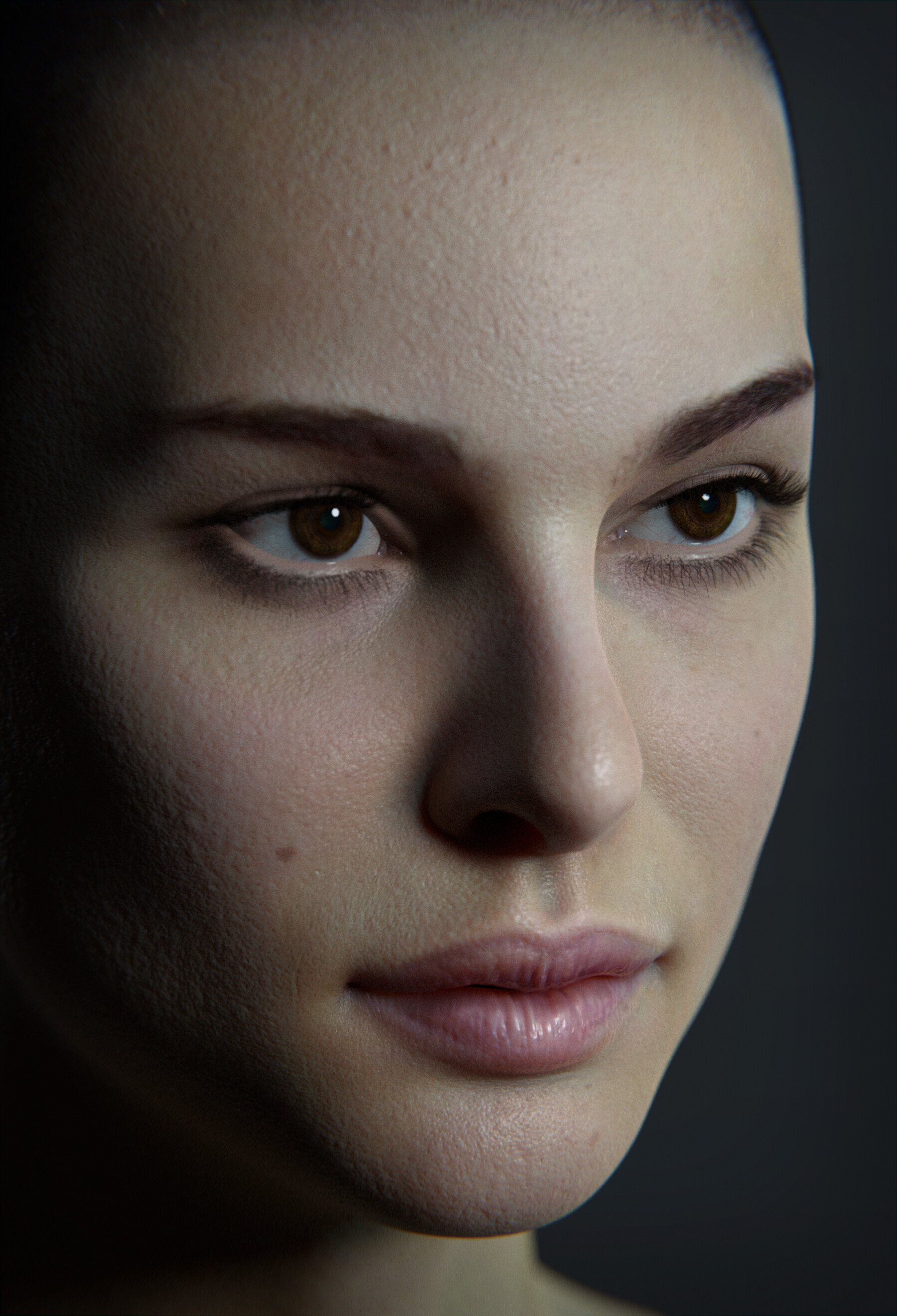 ArtStation - Natalie Portman as Evey from V for Vendetta