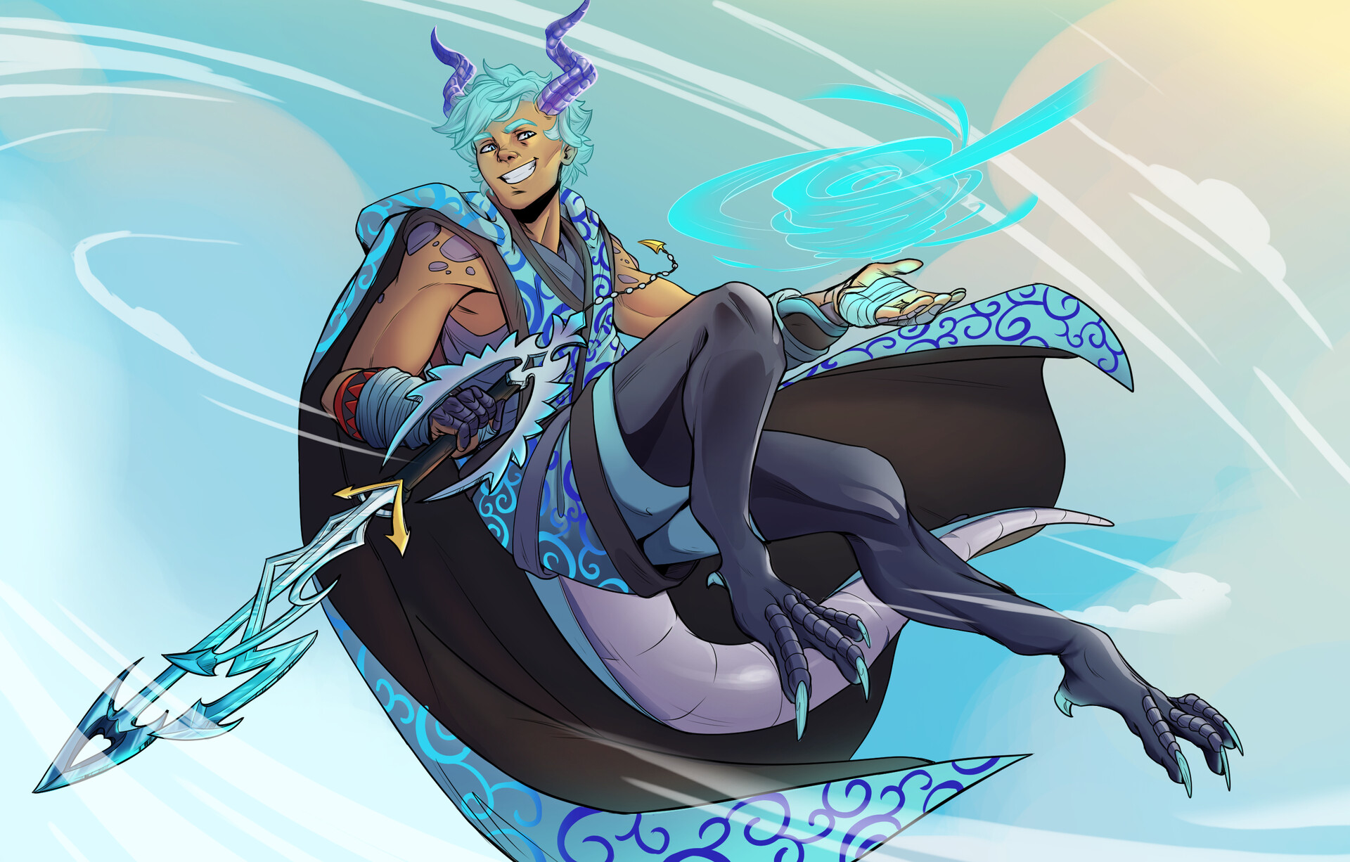 ArtStation - Dragonic Warrior Transformations (DND)