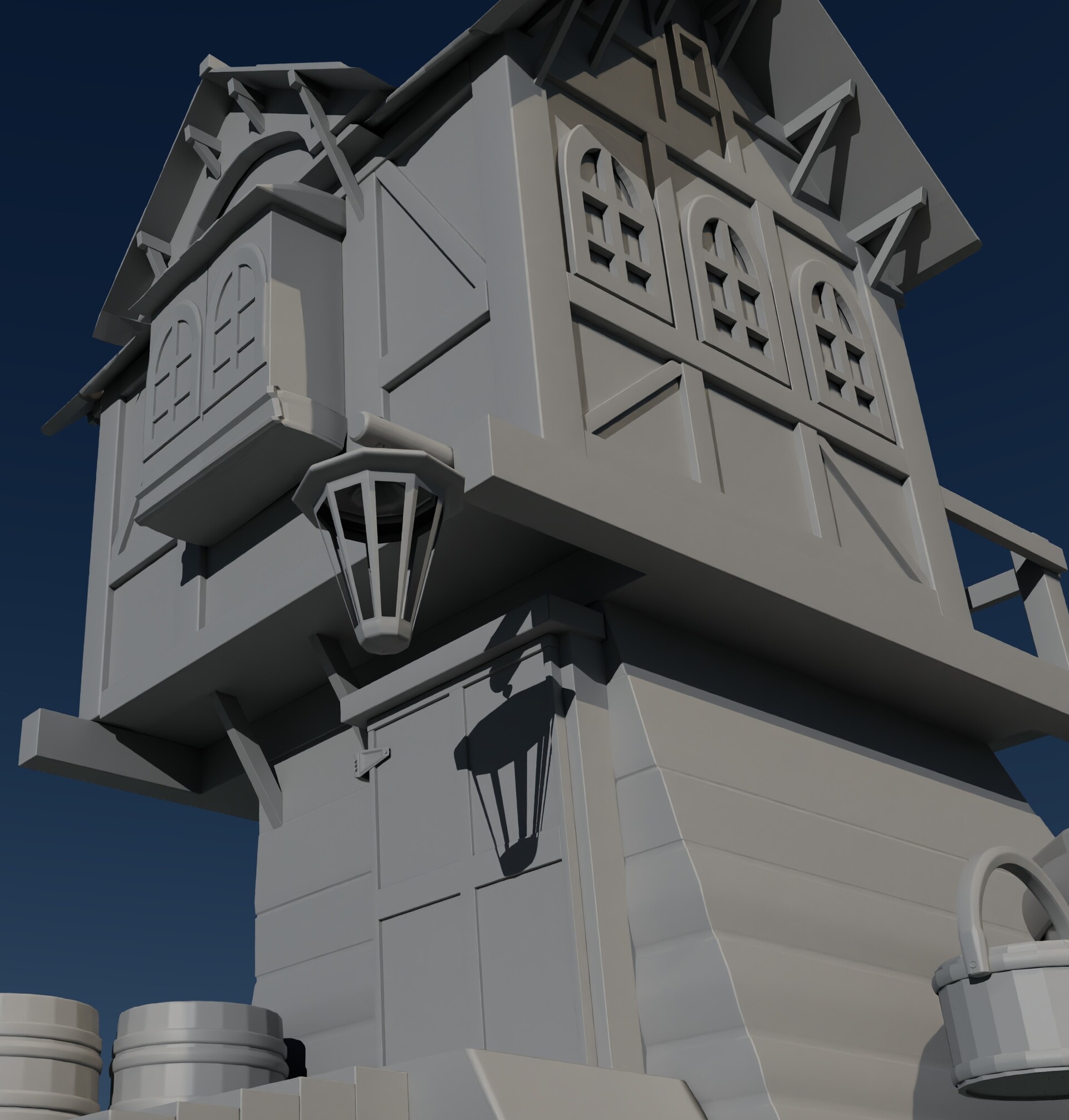 ArtStation - Luis Davila Flores - Practicing rendering Maya using my model.