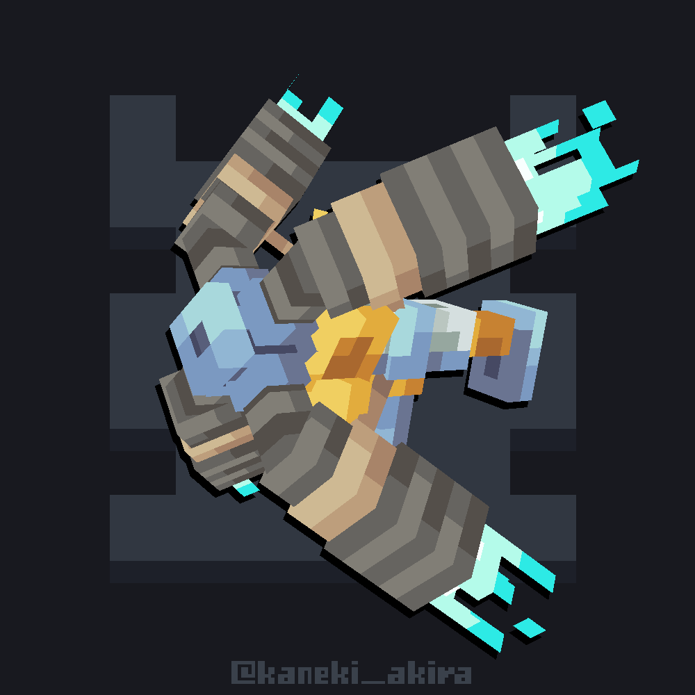 Kaneki Akira - Horn Harpoon - Minecraft Style