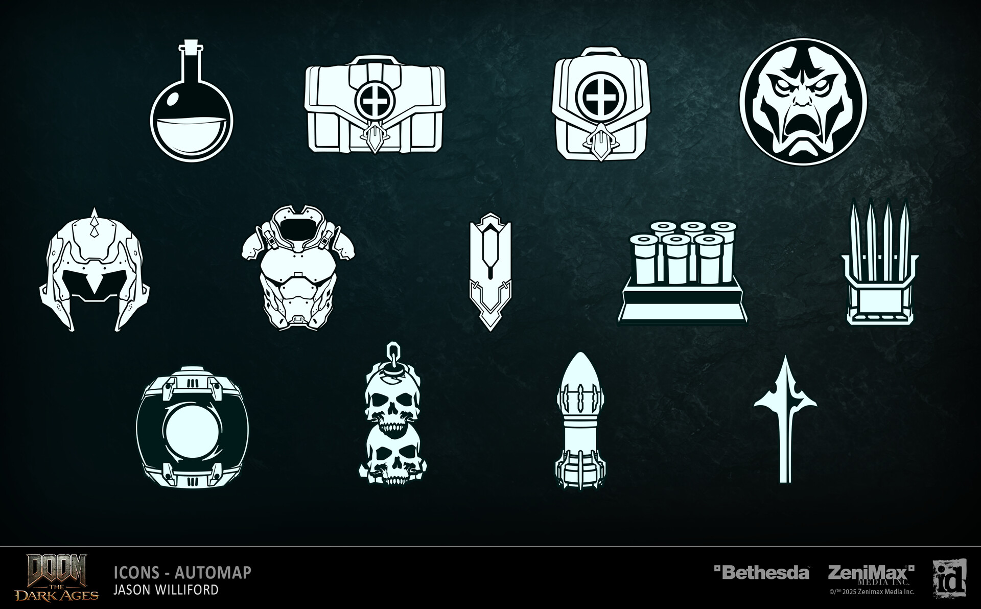 Jason Williford - DOOM - The Dark Ages: Automap Icons