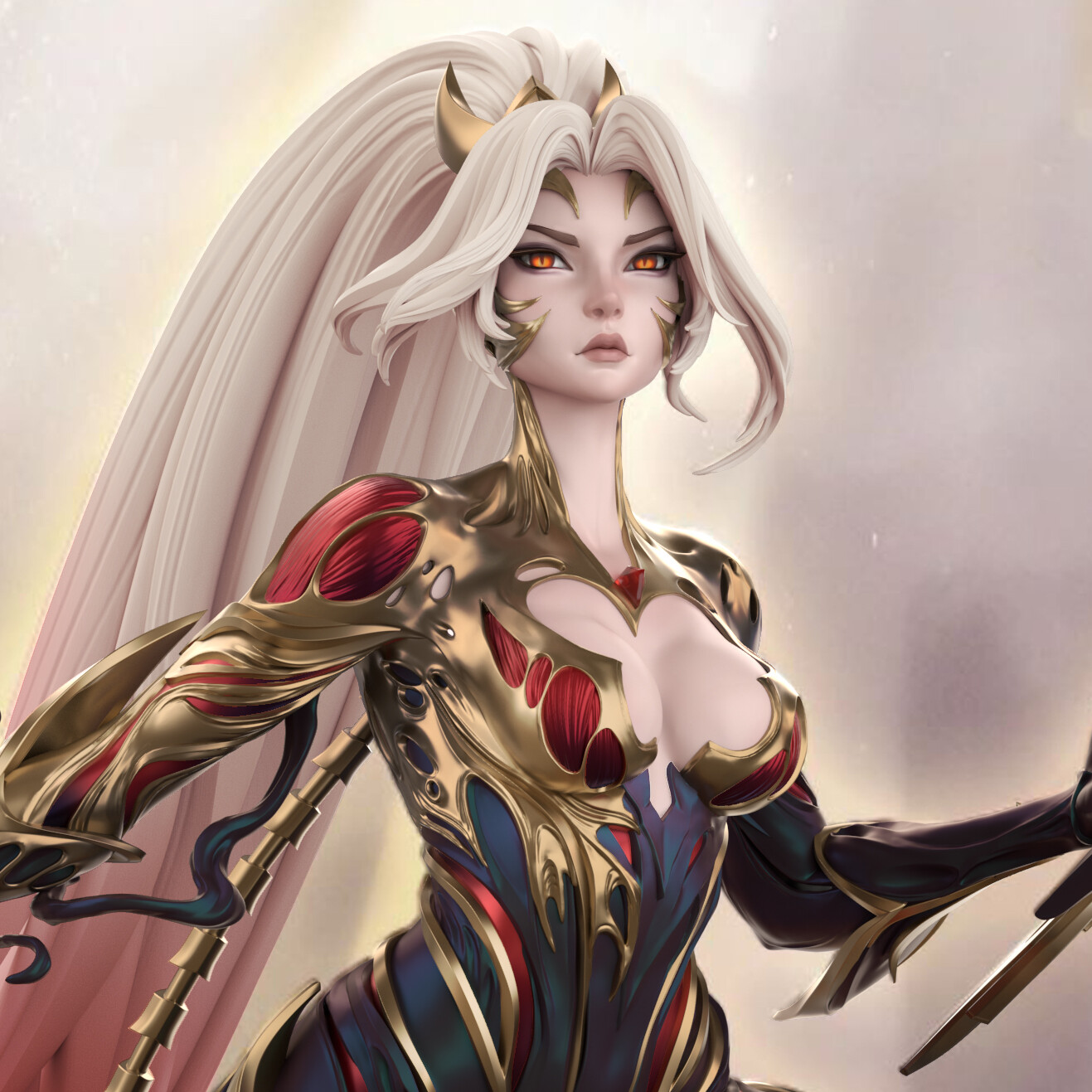 ArtStation - Hall of Legends Kaisa Statue