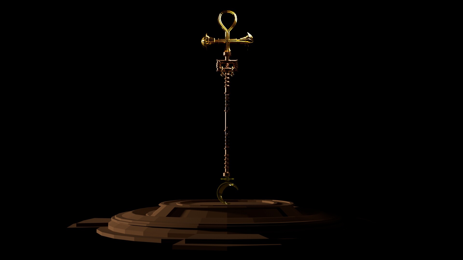 ArtStation - Ankh Staff. To be paired with Anubis.