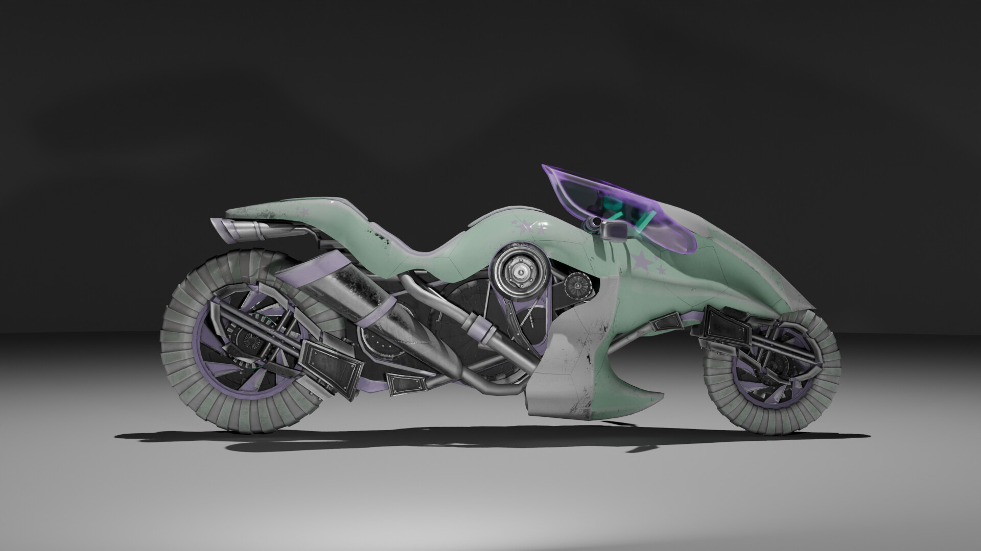 ArtStation - science-fi motorcycle
