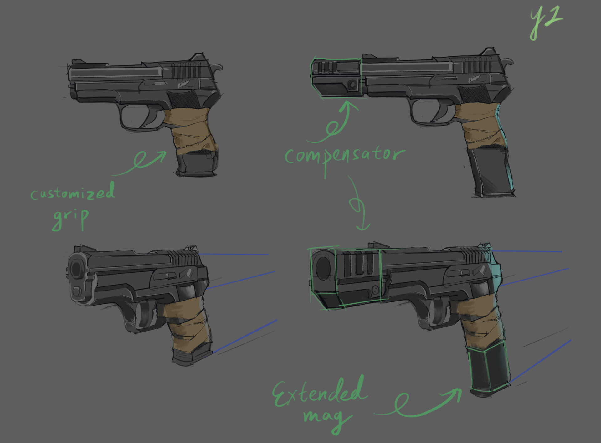 ArtStation - Weapon Study - LEMI - Resident Evil Village