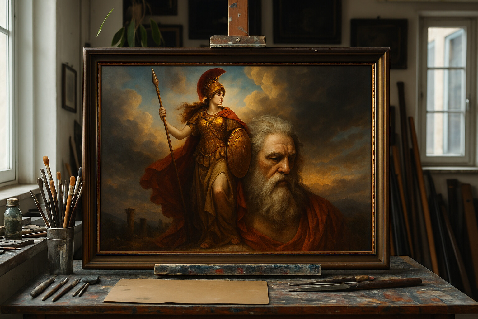 ArtStation - The Birth of Athena from Zeus – Original Greek Mythology ...
