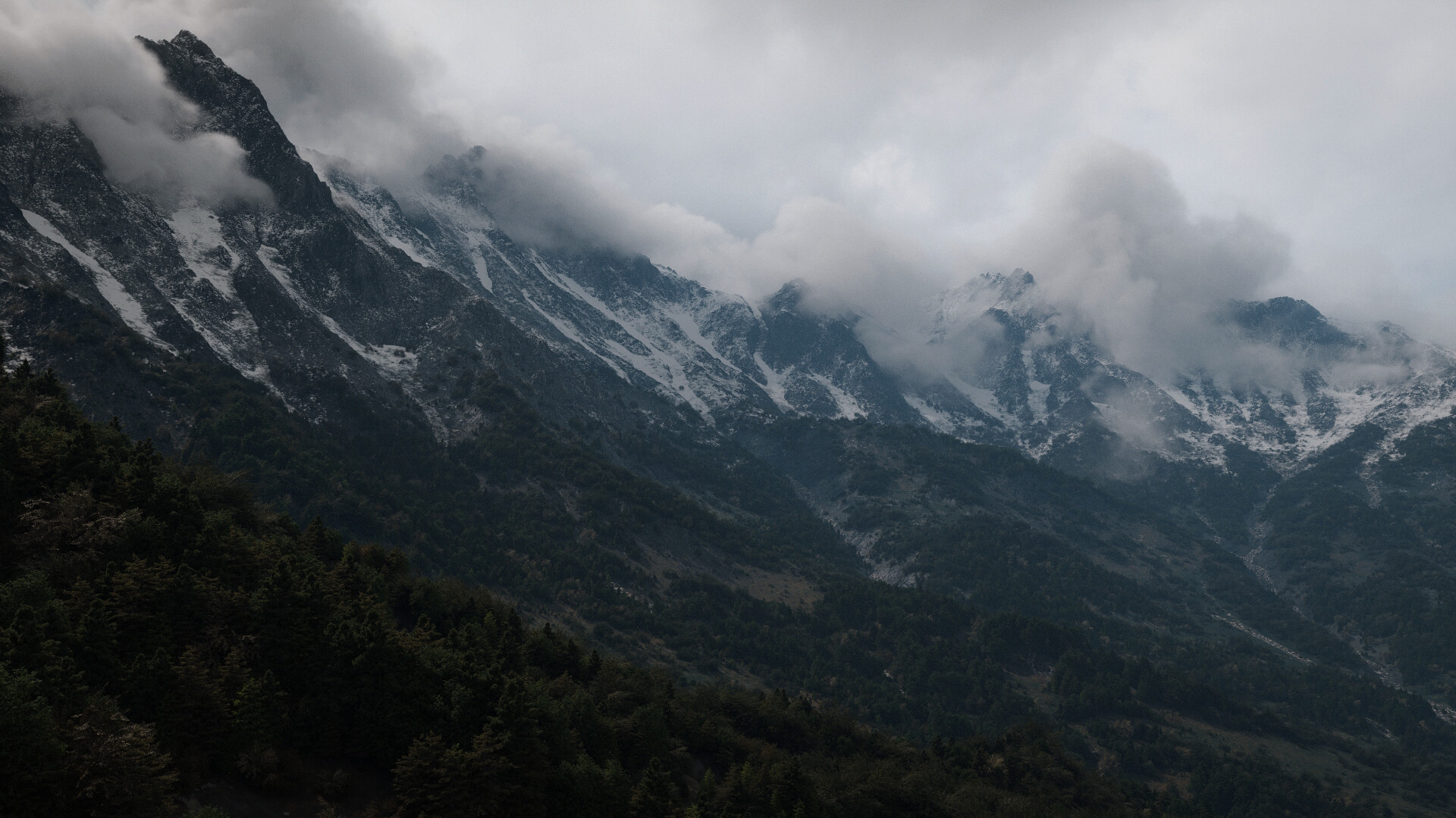 ArtStation - Cloudy Mountain