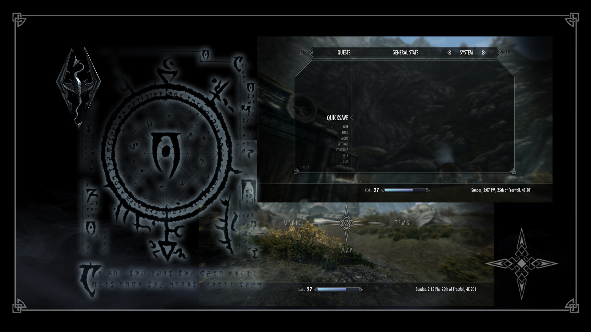 skyrim interface