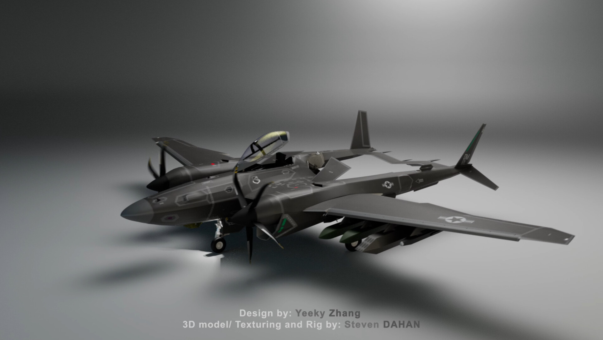 ArtStation - P-38 STEALTH LIGHTNING III