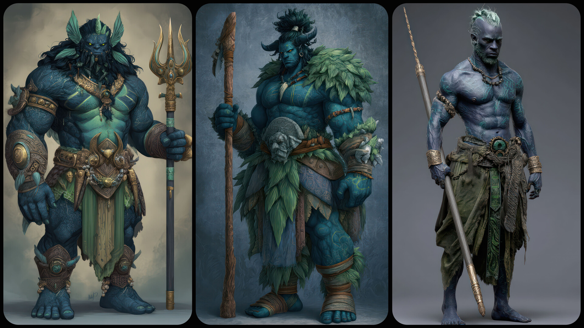 Ferial Studio - 🔹220 Goliath Storm Warrior Character Reference Image ...