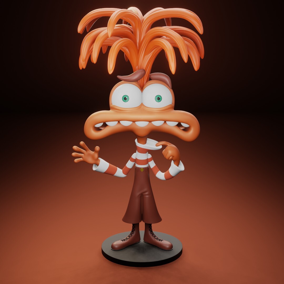 ArtStation - Anxiety Inside out statue