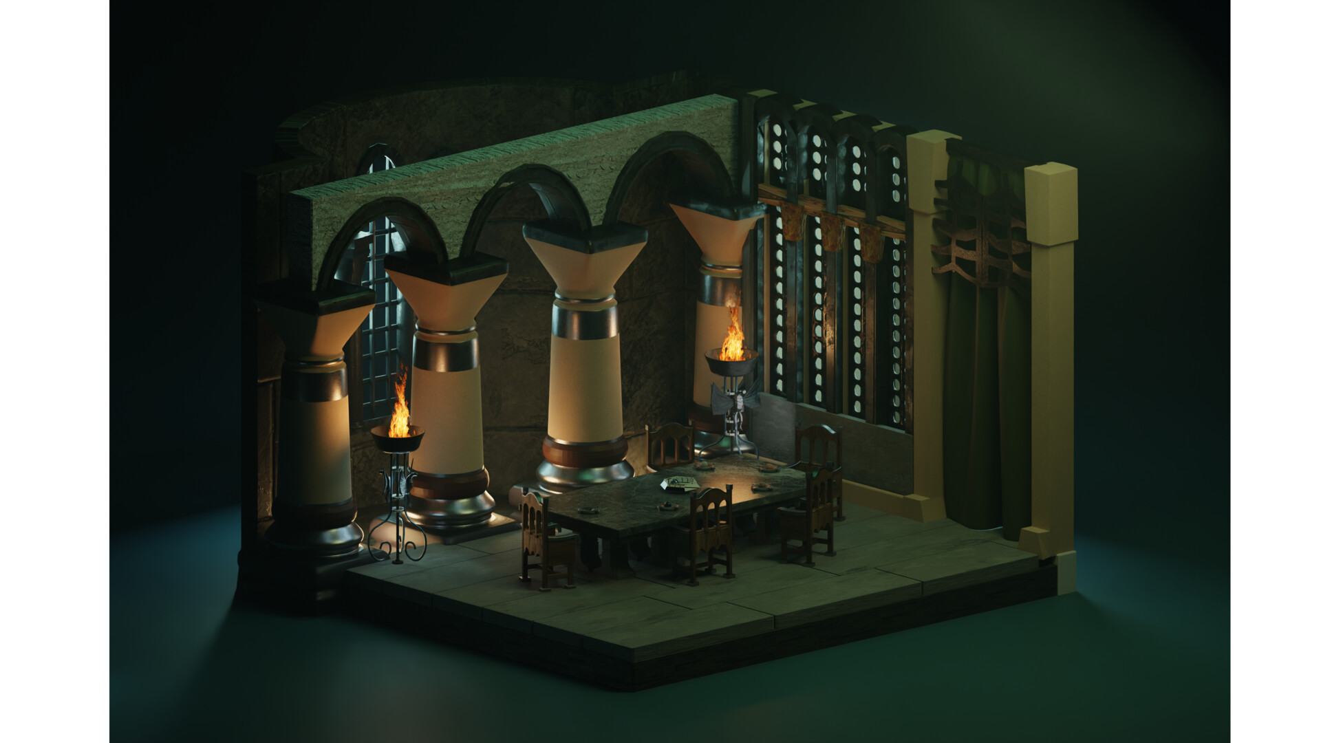 ArtStation - Dragonstone Council Room – House of the Dragon Inspired Scene