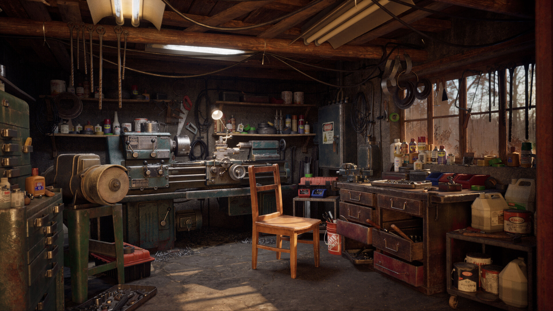 ArtStation - Metal Workshop - Afternoon Lighting