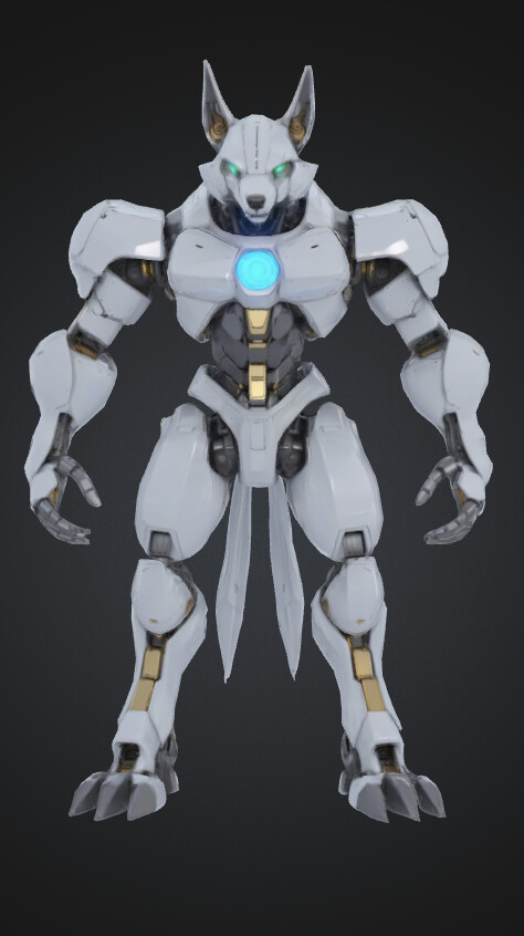 ArtStation - CyberWolf Sentinel