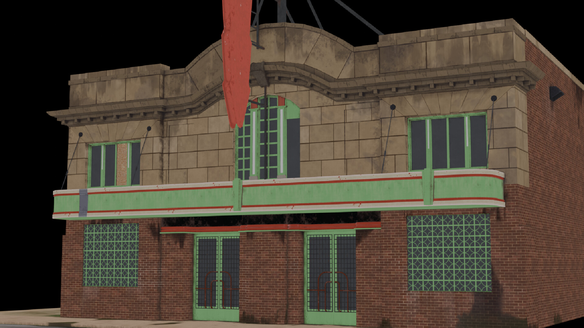 ArtStation - Old and rusty LA building.