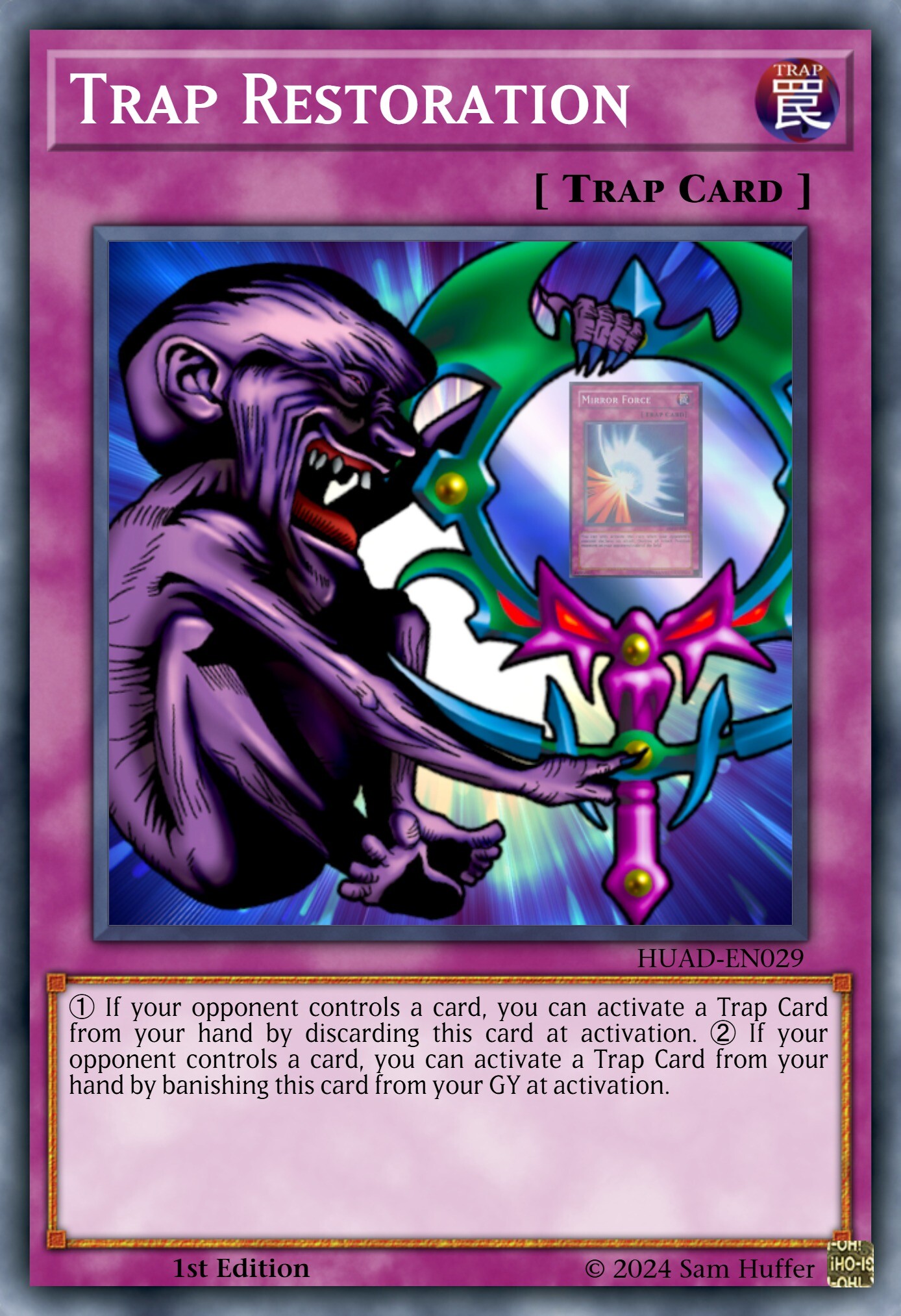 ArtStation - Trap Restoration (Custom Yu-Gi-Oh! Card)