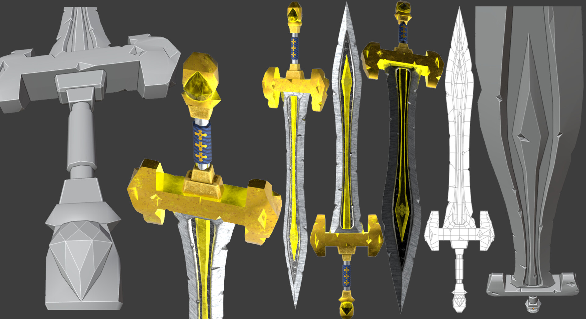 ArtStation - Stylized Metal Sword 1