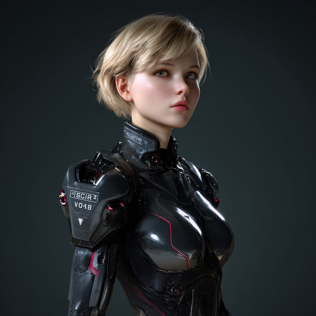ArtStation - Cyber Valkyries – Mecha Fusion Portrait Series