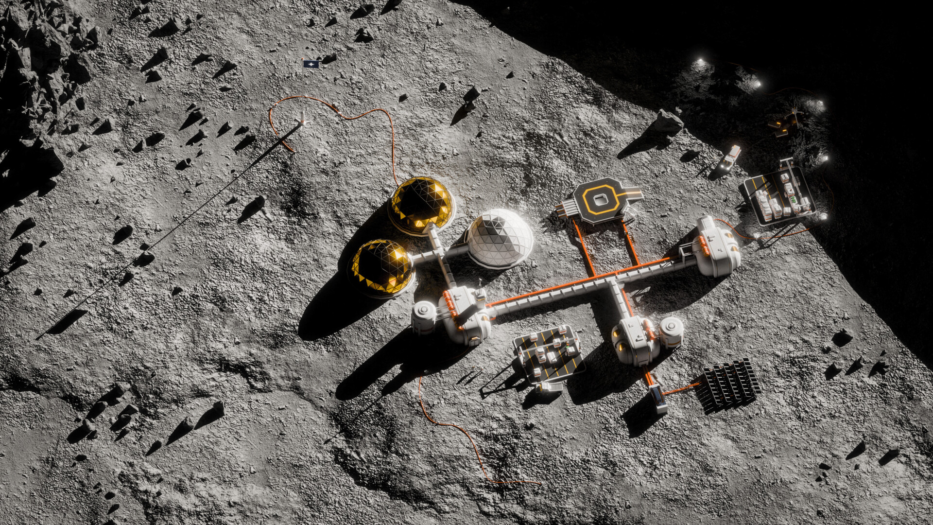 ArtStation - Moon base