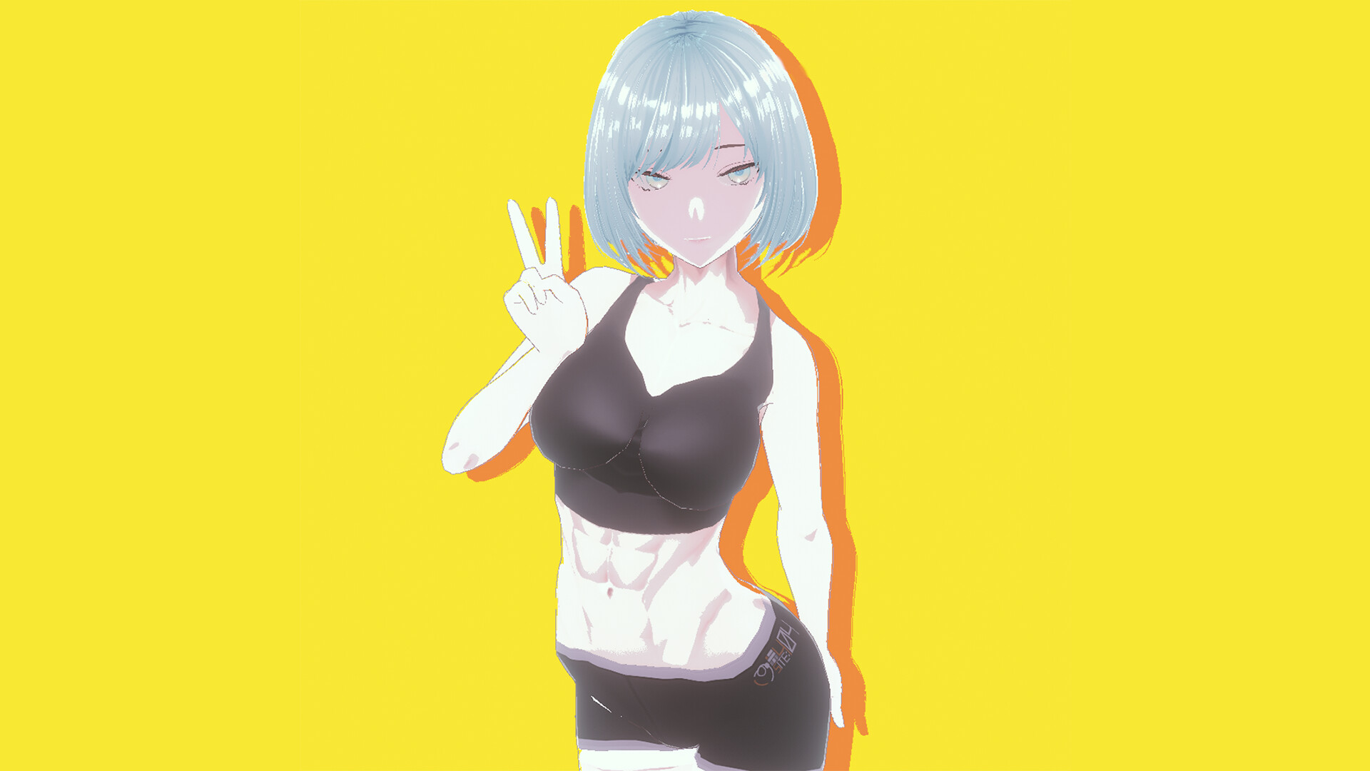 ArtStation - Muscular Anime Girl Fully Rigged 3d Model