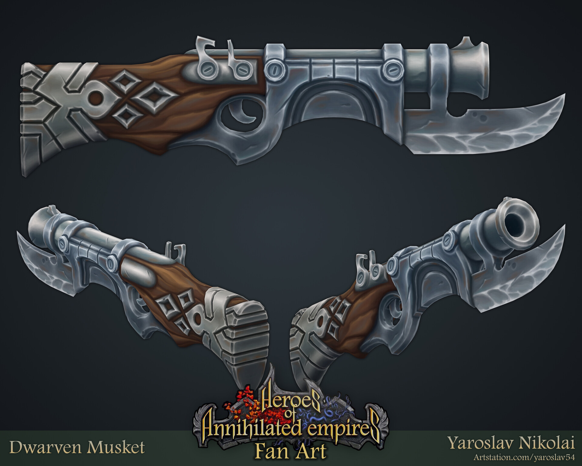 Yaroslav Nikolai - Dwarven Musket Heroes of Annihilated Empires Fan Art