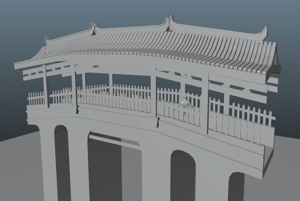 ArtStation - Edo Fantasy Japanese Village [WIP]