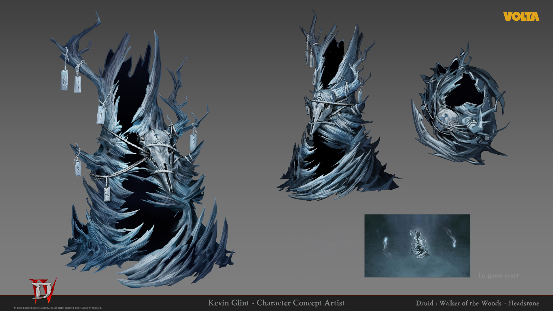 Kevin Glint Studios - Diablo IV: Druid Walker of the Woods Concept Art