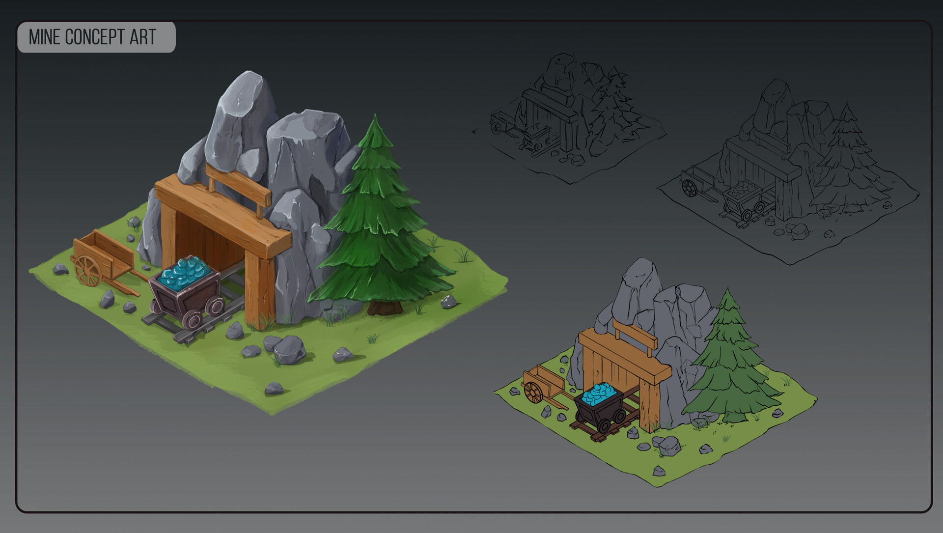 ArtStation - Mine concept art