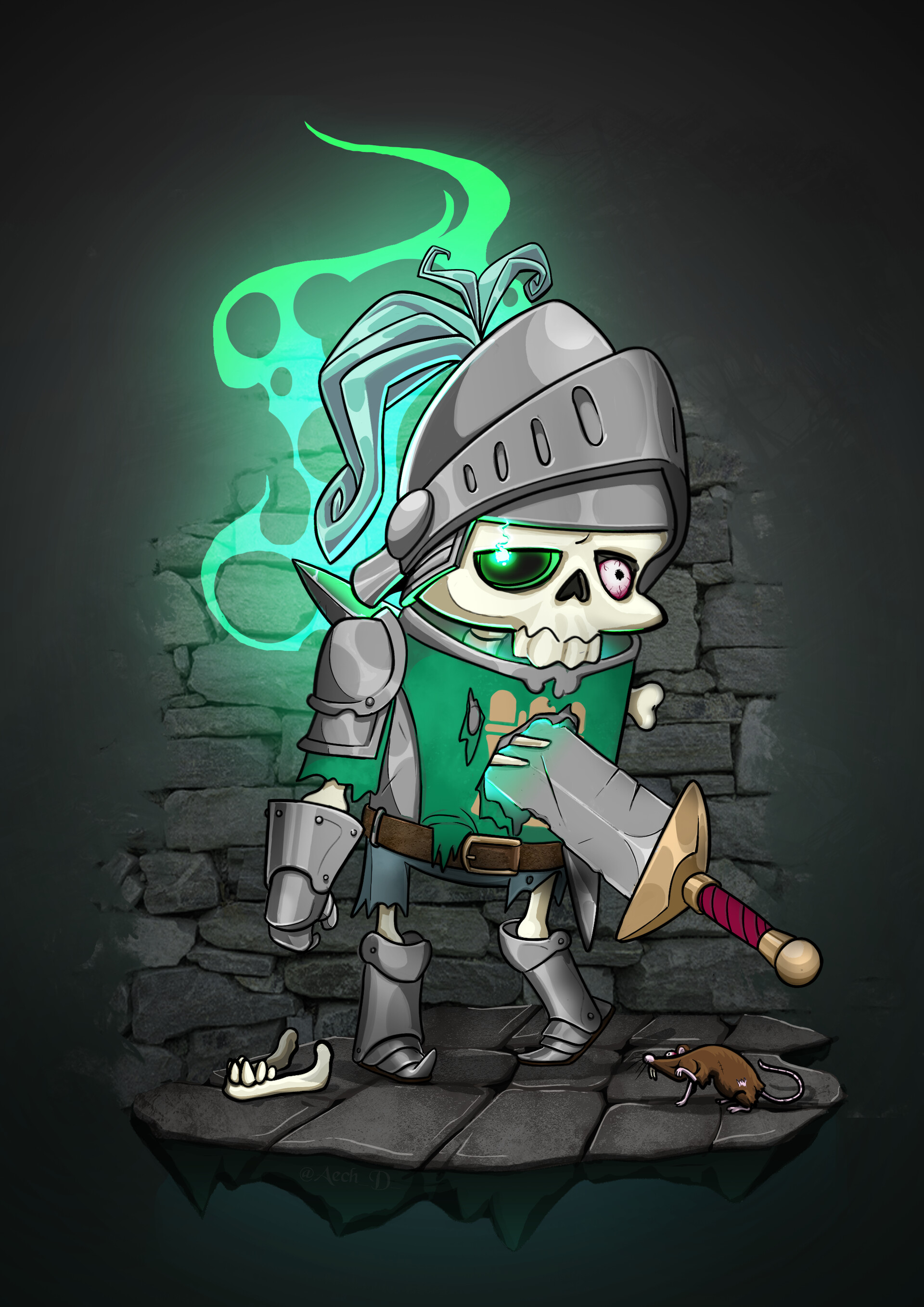 ArtStation - Dungeon Skeleton