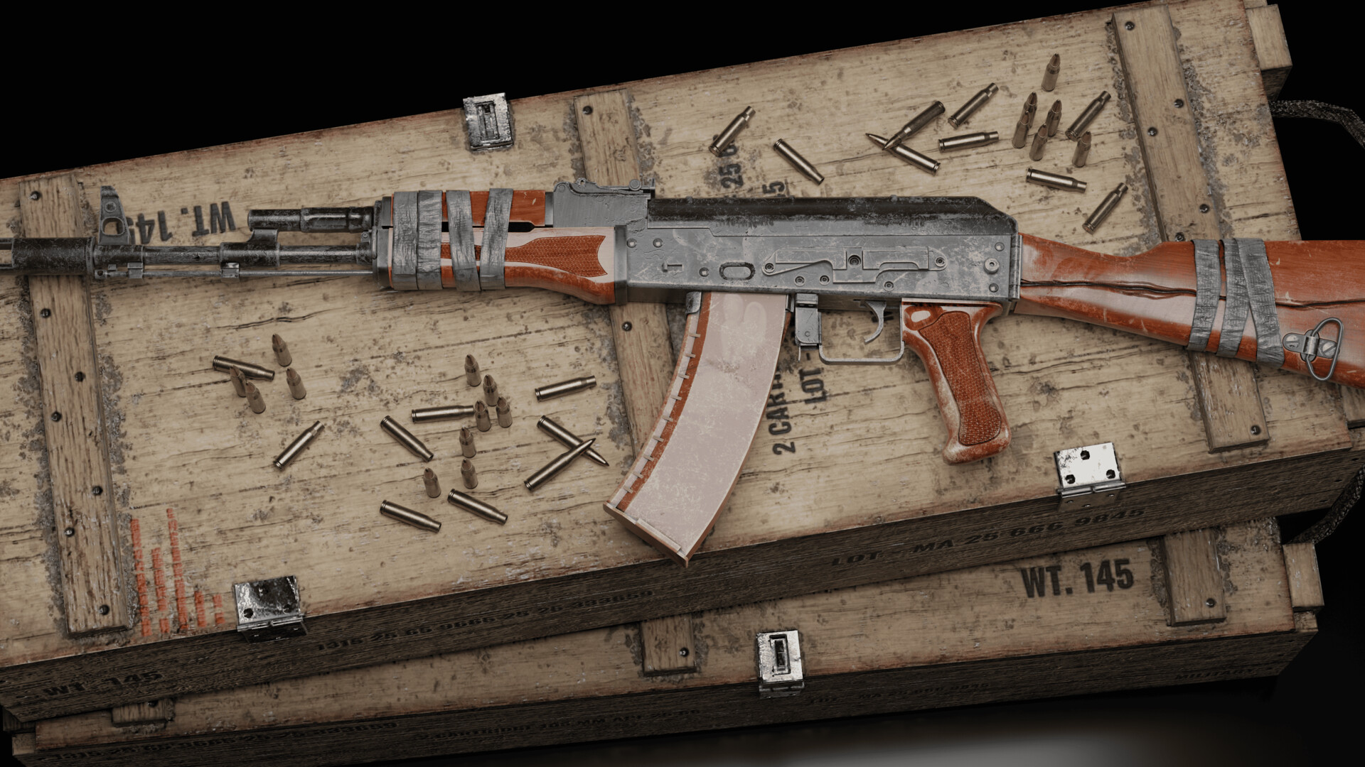 ArtStation - Tactical AK Model – PBR Textured
